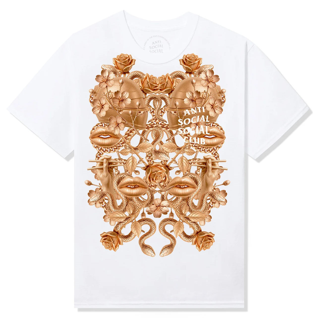 Anti Social Social Club Golden White Tee – WyCo Vintage Broadway