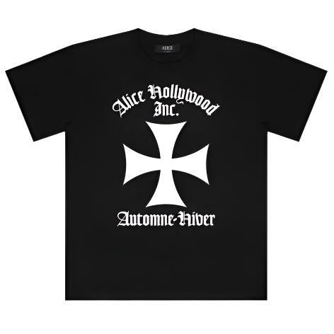 Alice Club Logo Black Tee – WyCo Vintage Broadway