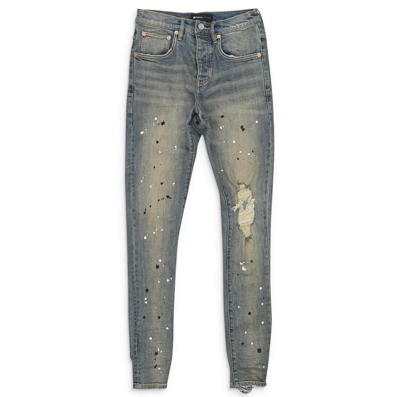 Purple Brand Indigo Destroy Paint Pants – WyCo Vintage Broadway