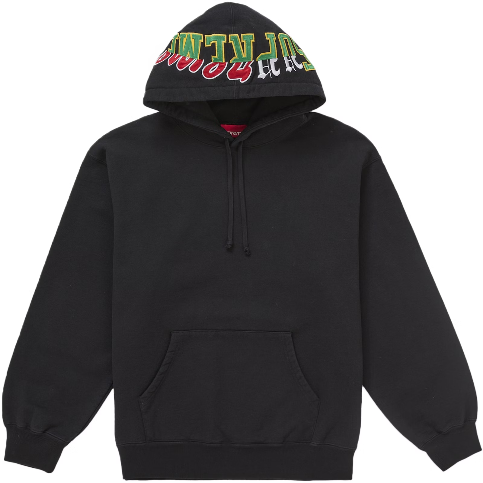 Supreme Multi Logos Black Hoodie – WyCo Vintage Broadway