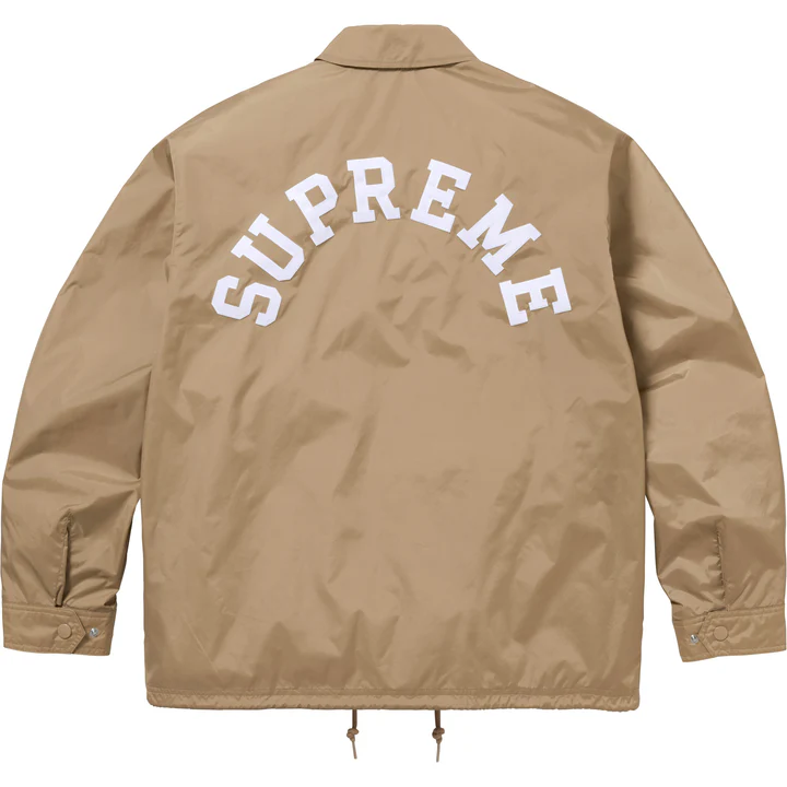 Supreme x Champion Tan Coaches Jacket – WyCo Vintage Broadway