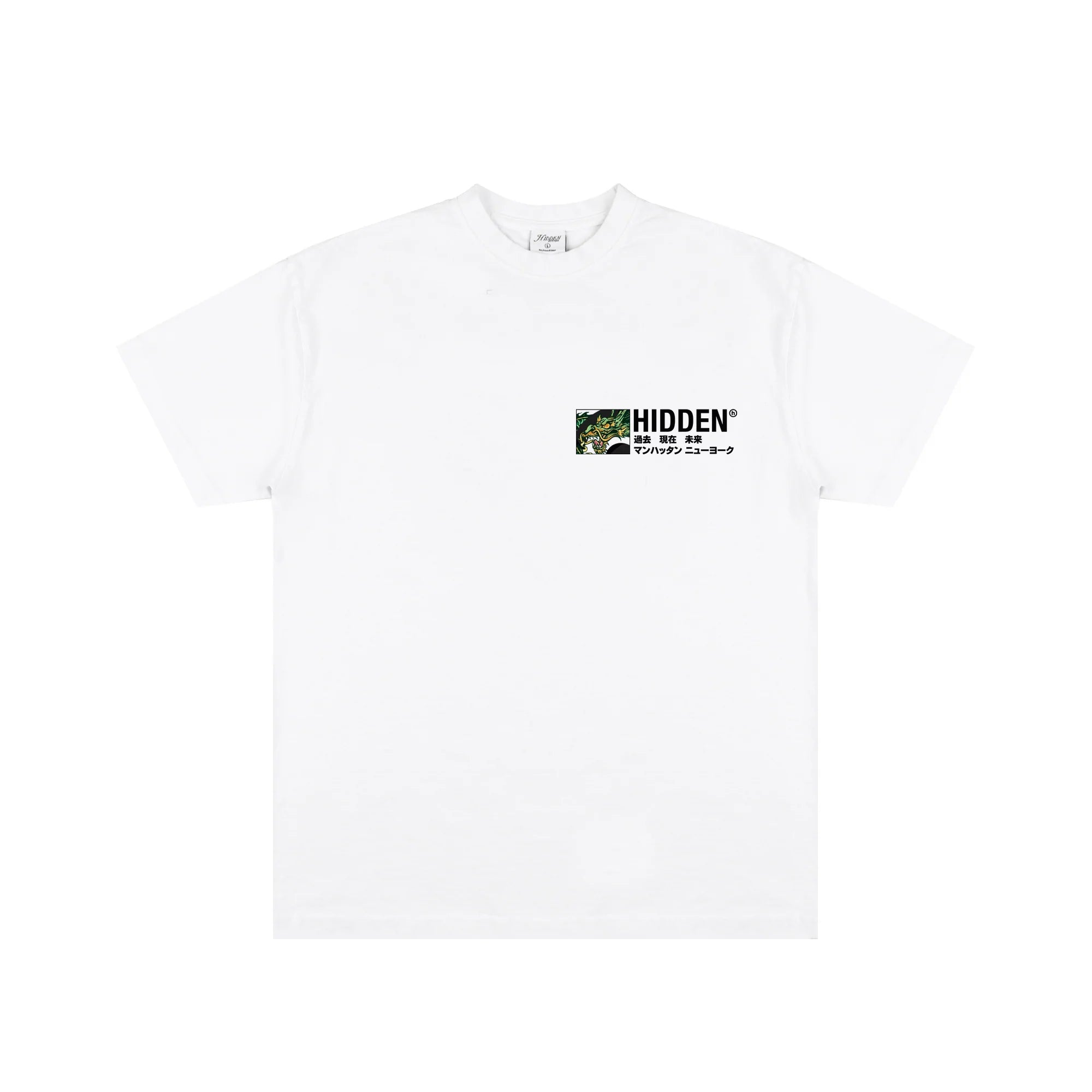 Hidden Dragon Logo White Tee - WyCo Vintage, Kansas City's Premier ...