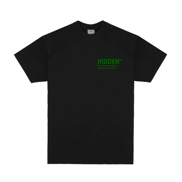 Hidden H Logo Black Tee – WyCo Vintage Broadway
