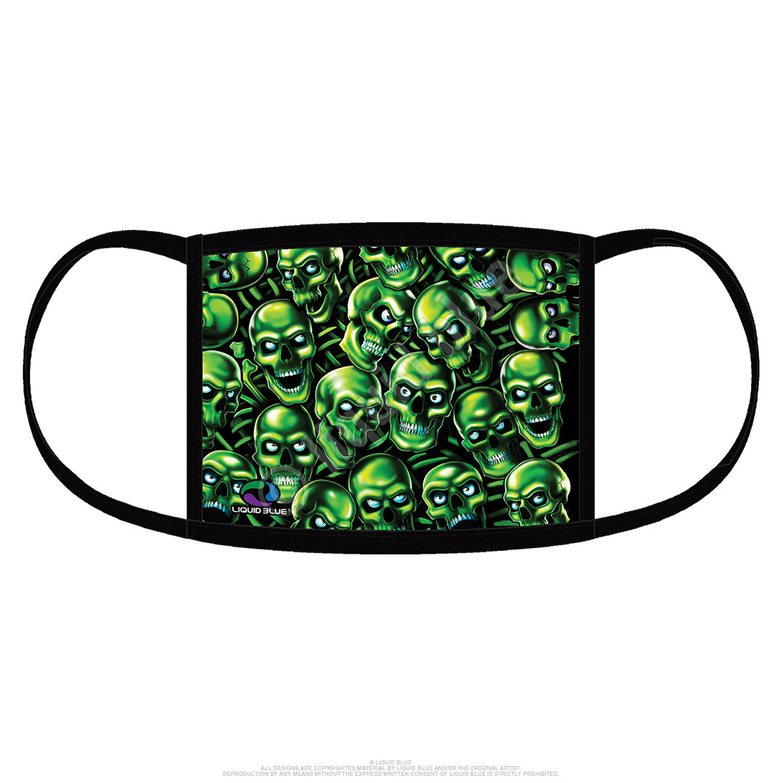 Liquid Blue Skull Pile Face Mask – WyCo Vintage Broadway